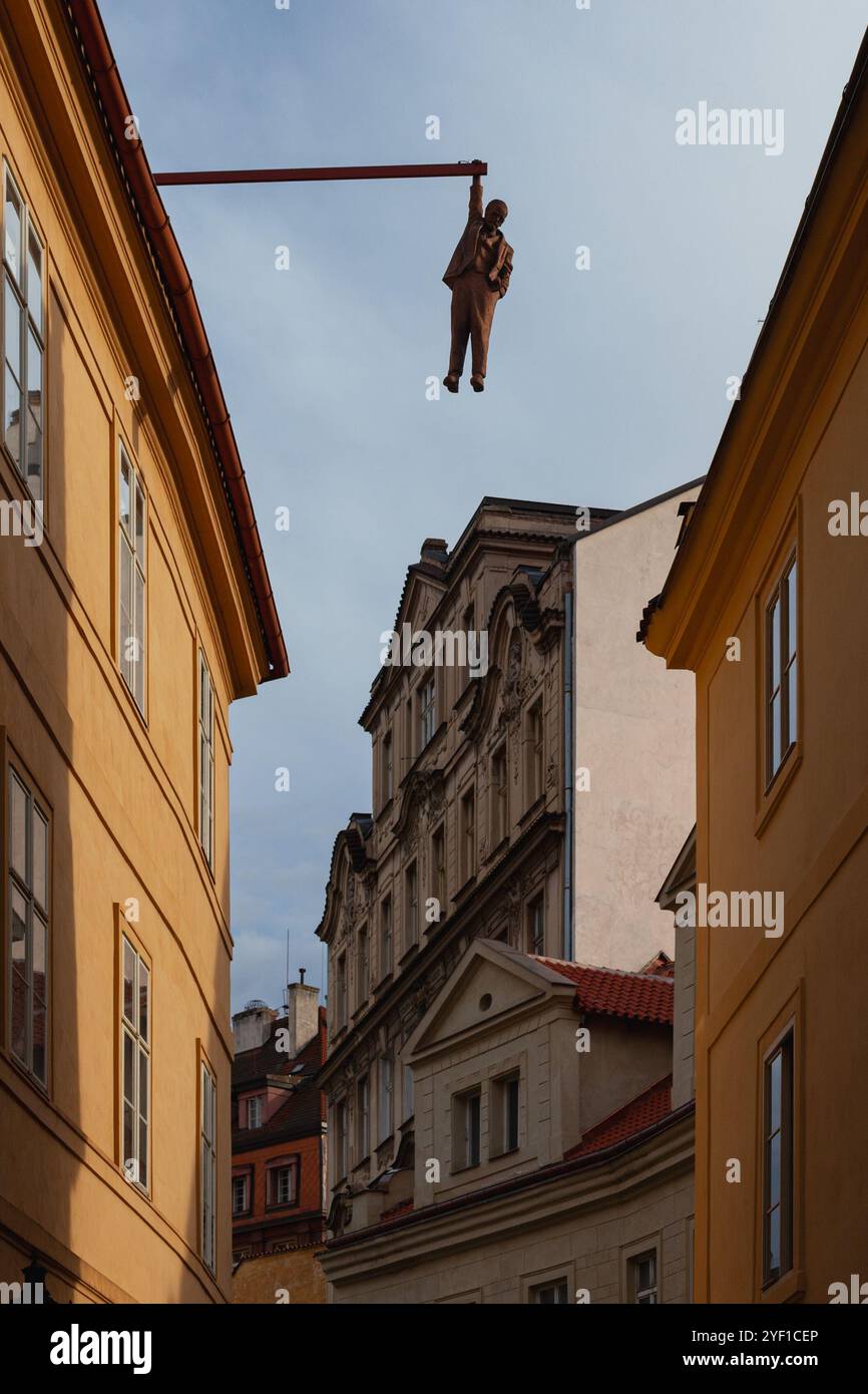 Man Hanging Out by famous Czech artist David Černy - A lifelike ...