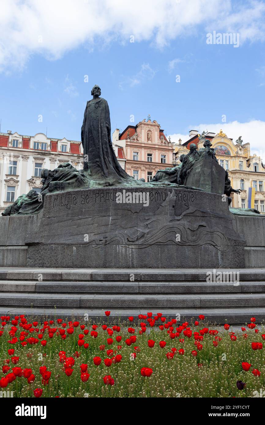 Jan Hus monument, a large memorial sculpture by Ladislav Šaloun ...