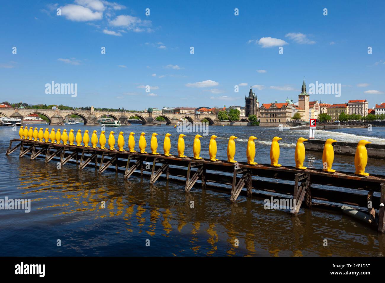 The Yellow Penguins installation created by the Cracking Art Group ...