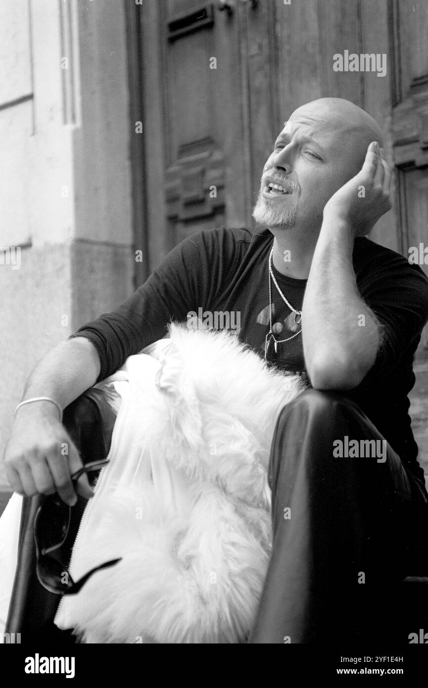 Milan Italy 07/07/1999: Pau (Paolo Bruni) singer and guitarist of the ...