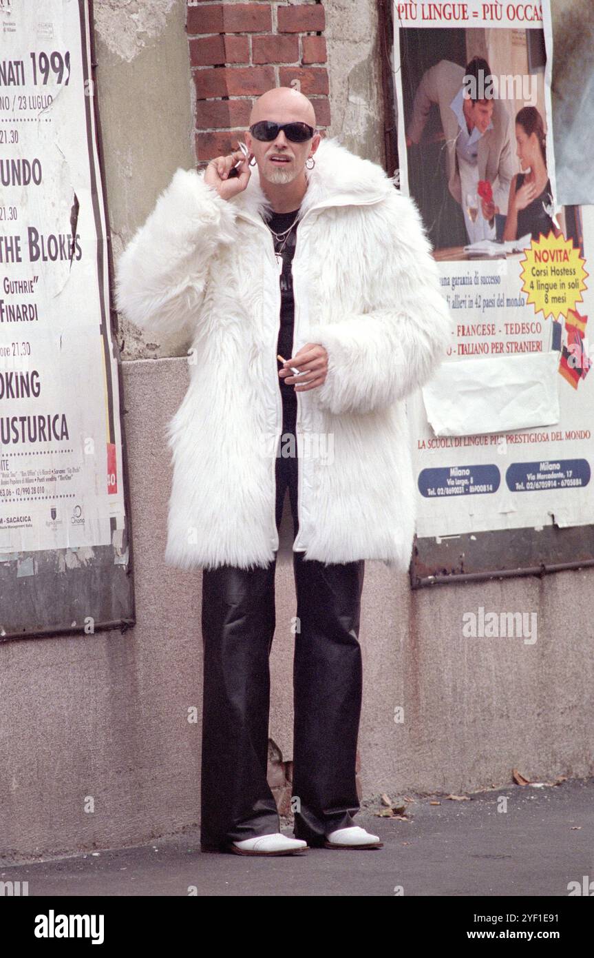 Milan Italy 07/07/1999: Pau (Paolo Bruni) singer and guitarist of the ...