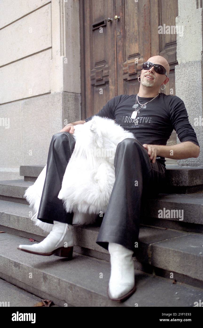 Milan Italy 07/07/1999: Pau (Paolo Bruni) singer and guitarist of the ...