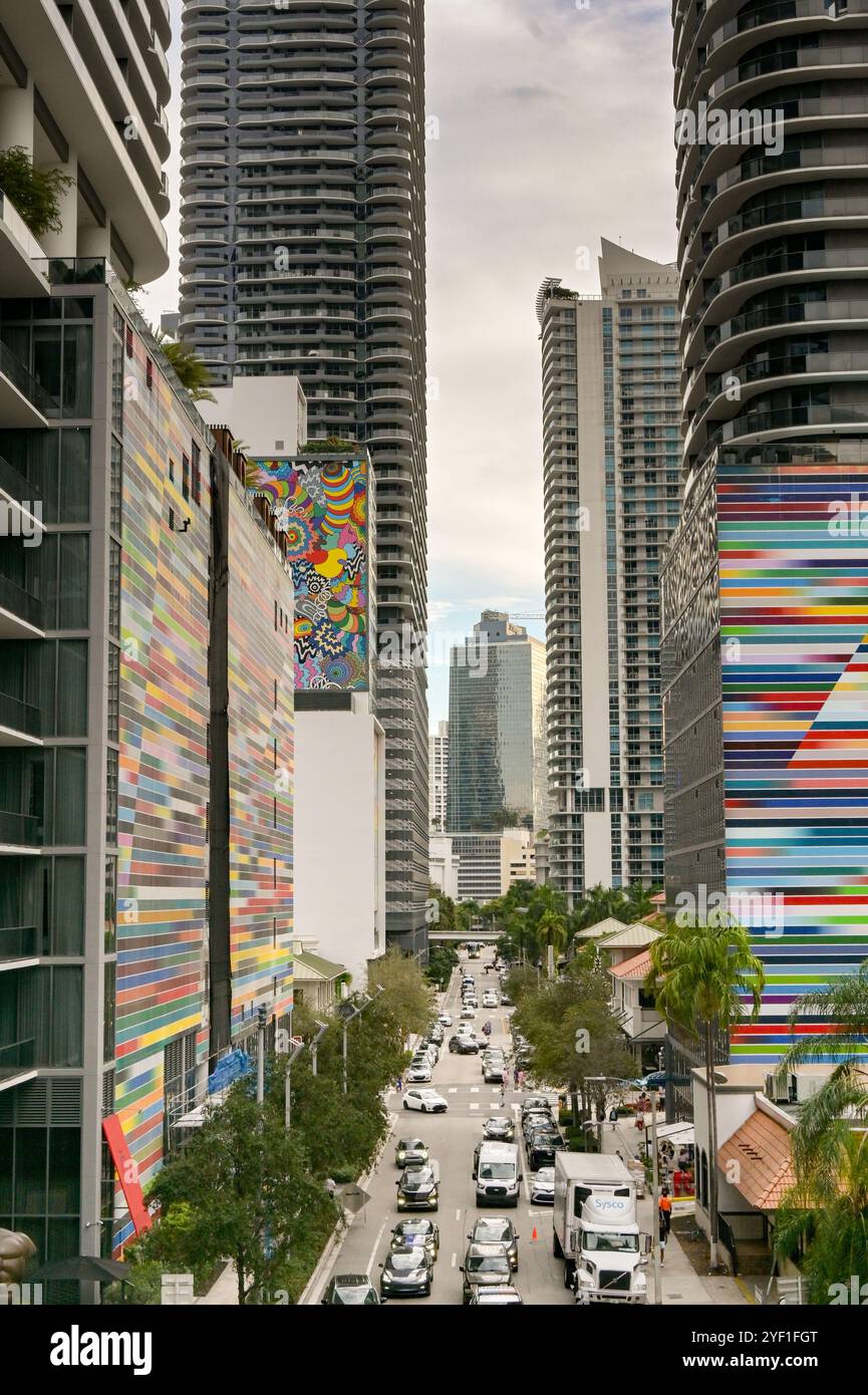 Downtown miami usa aerial view hi-res stock photography and images - Alamy