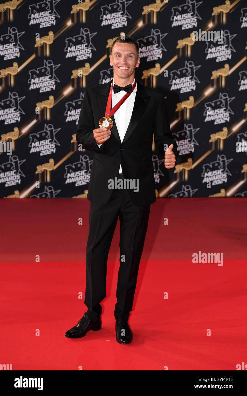 Alexis Hanquinquant, Elodie Clouvel, attends the 26th NRJ Music Awards ...