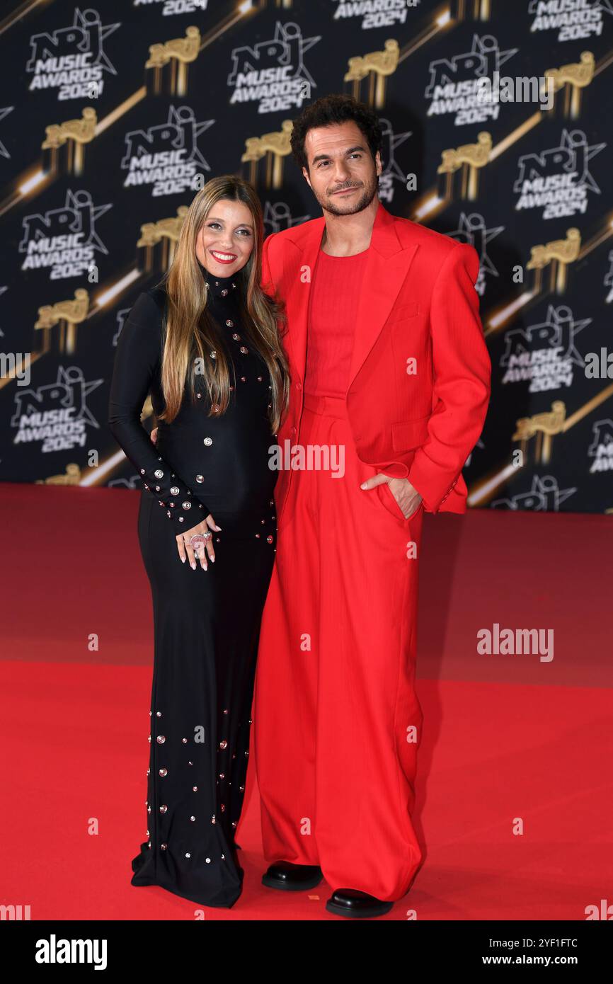 Amir, wife Lital Haddad attends the 26th NRJ Music Awards 2024 Red ...