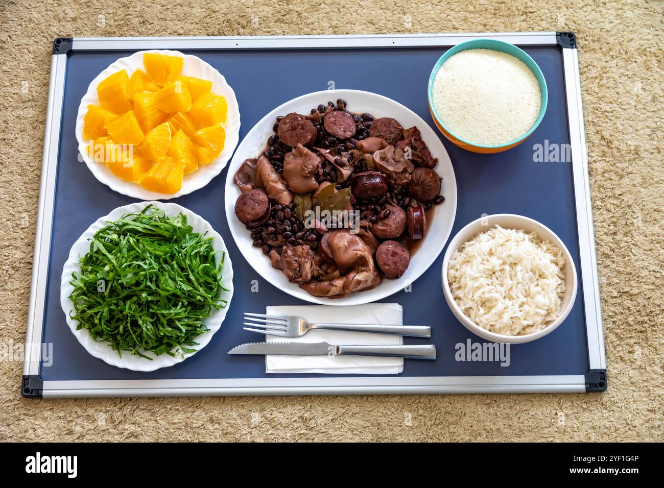 The best complete traditional Brazilian feijoada Stock Photo - Alamy