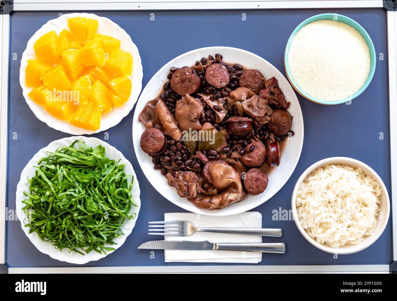 The best complete traditional Brazilian feijoada Stock Photo - Alamy