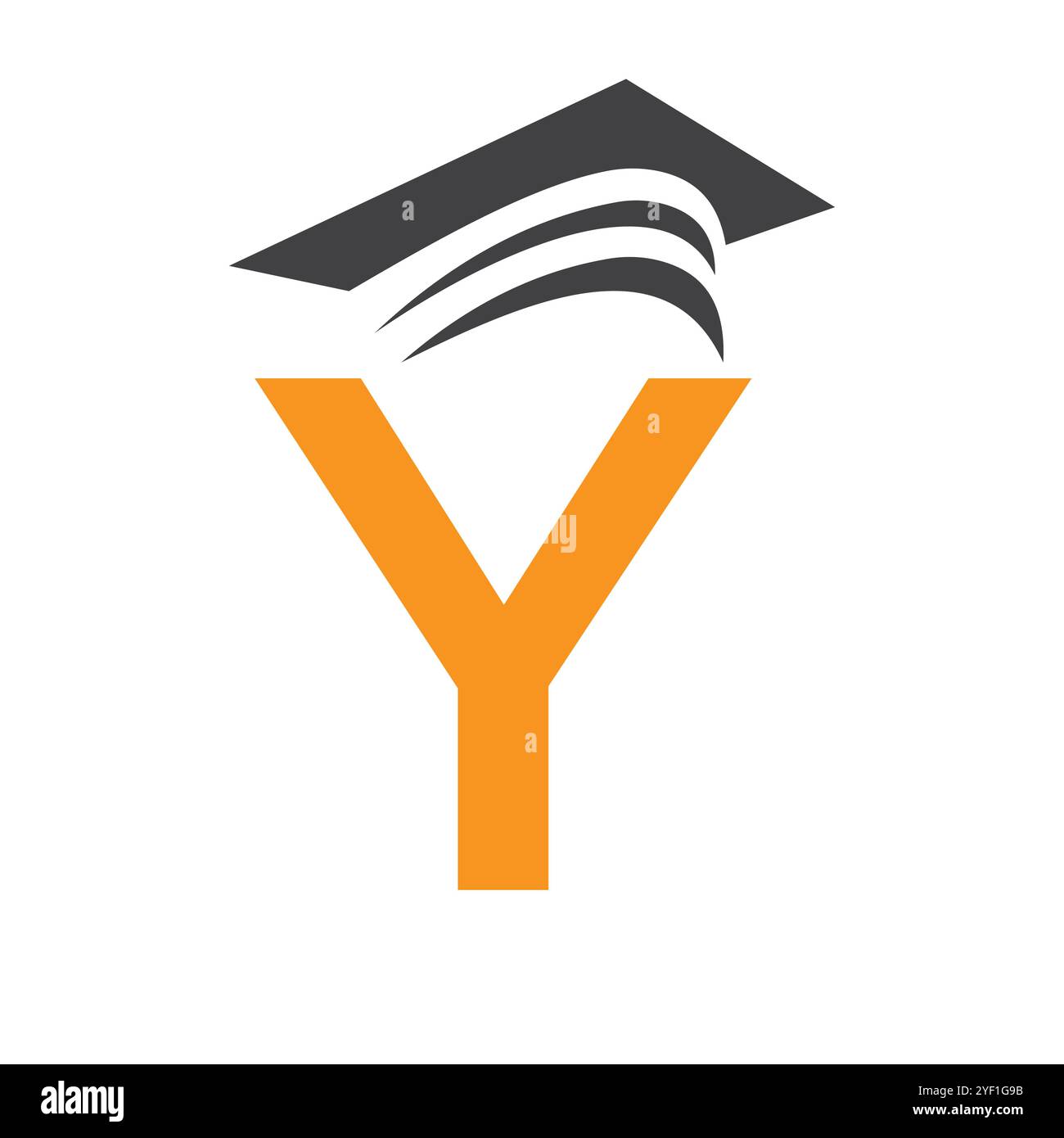 Letter Y Education Logo Concept With Graduation Hat. Education Hat ...