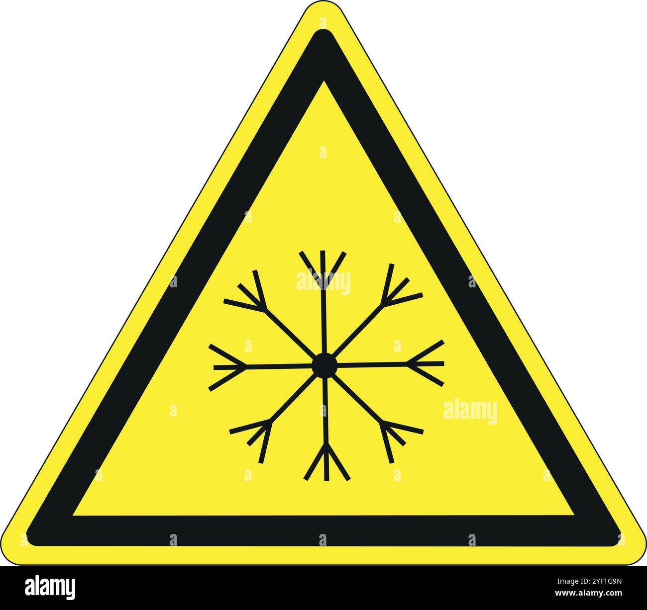 French highway code road sign: snow Stock Vector Image & Art - Alamy