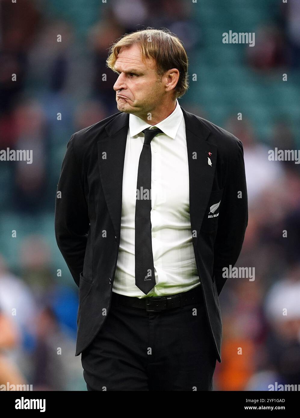 New Zealand Head Coach Scott Robertson during the Autumn international ...