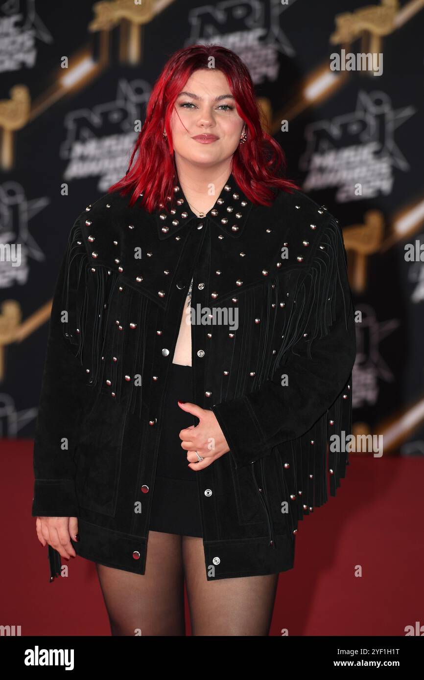 Louane attends the 26th NRJ Music Awards 2024 Red Carpet arrivals at ...