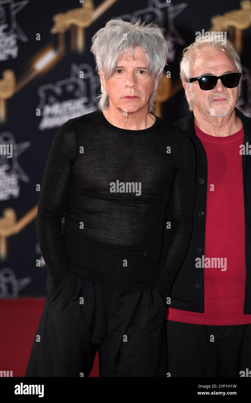 Nicola Sirkis and Indochine attend the 26th NRJ Music Awards 2024 Red ...