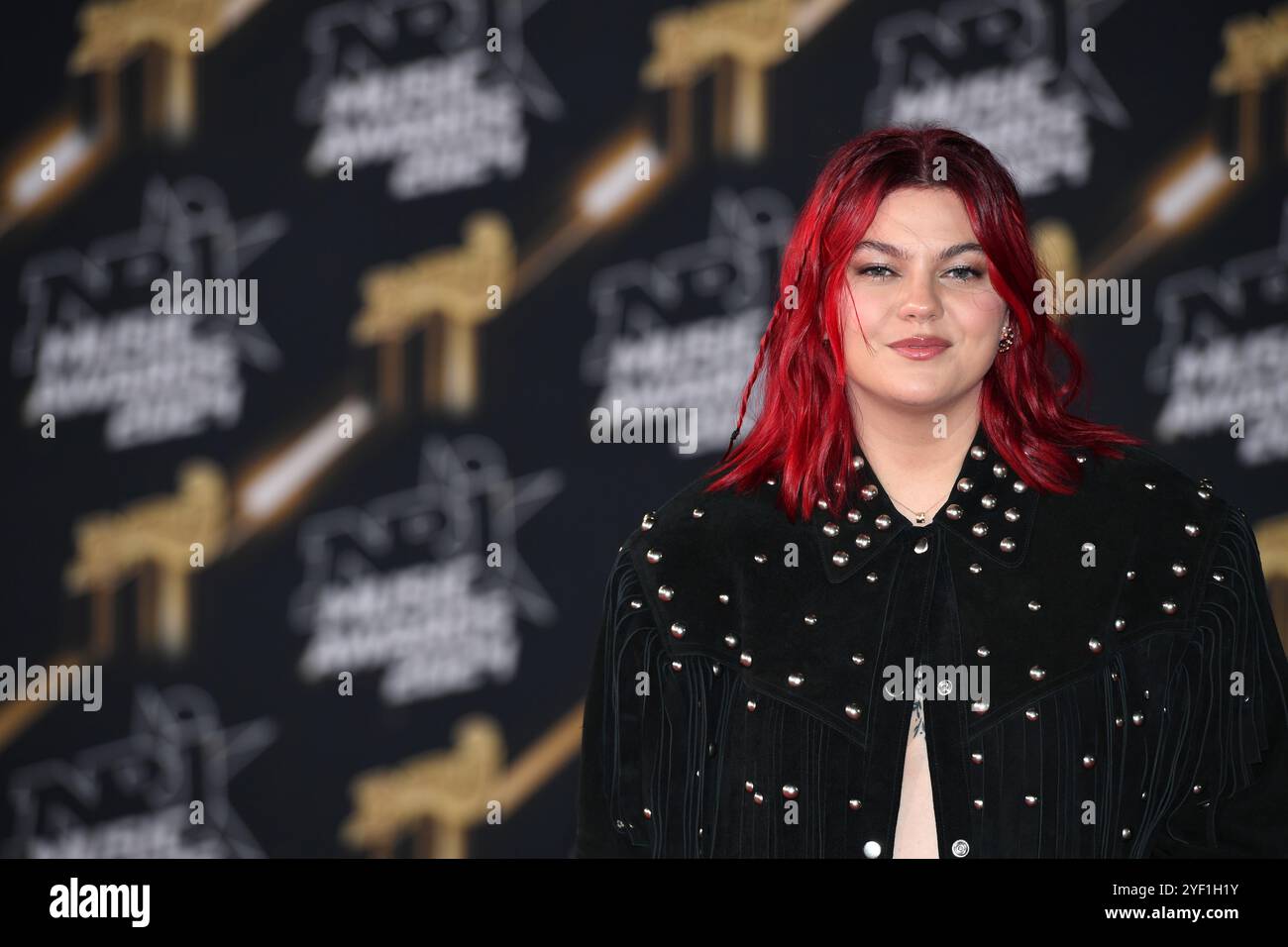 Louane attends the 26th NRJ Music Awards 2024 Red Carpet arrivals at ...