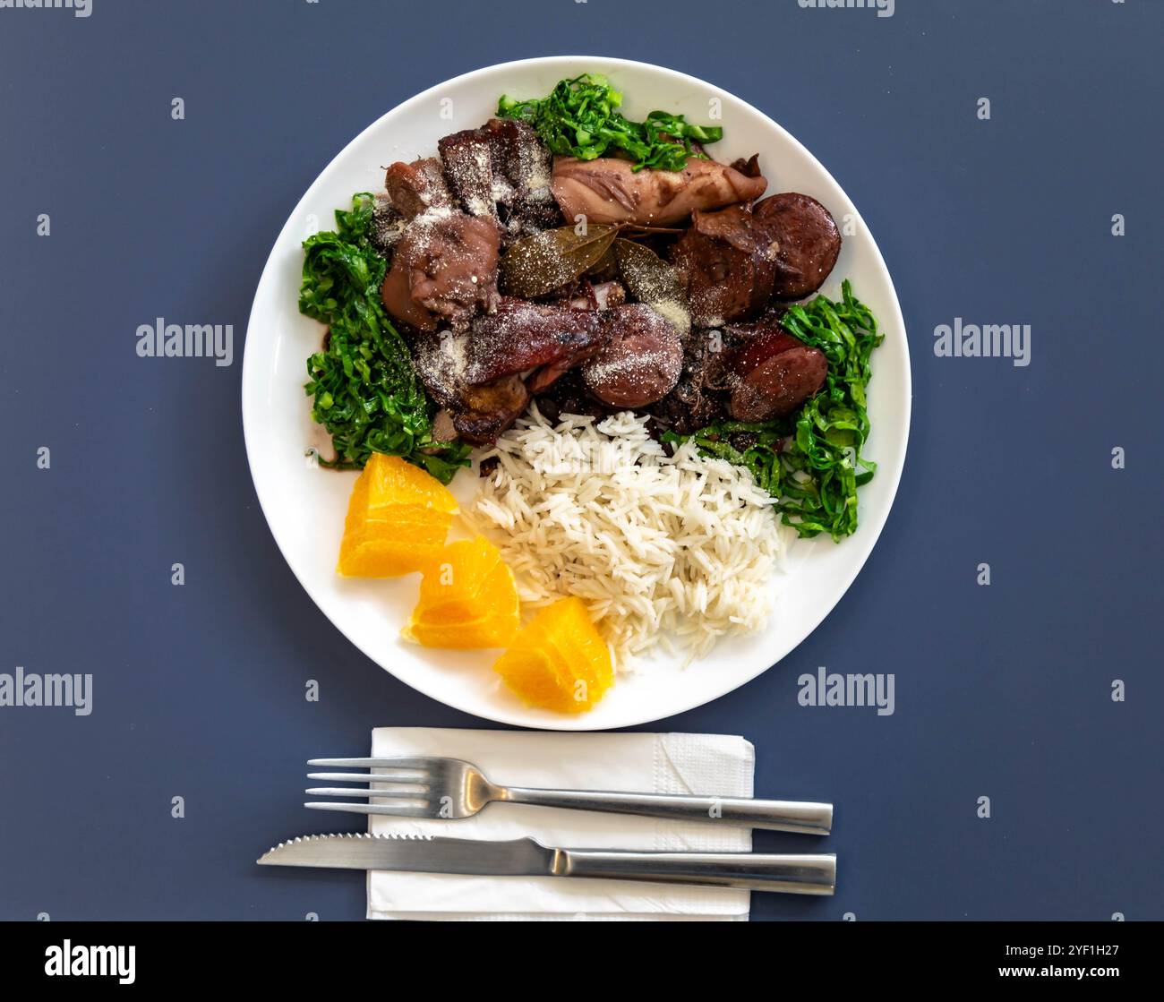 The best complete traditional Brazilian feijoada Stock Photo - Alamy