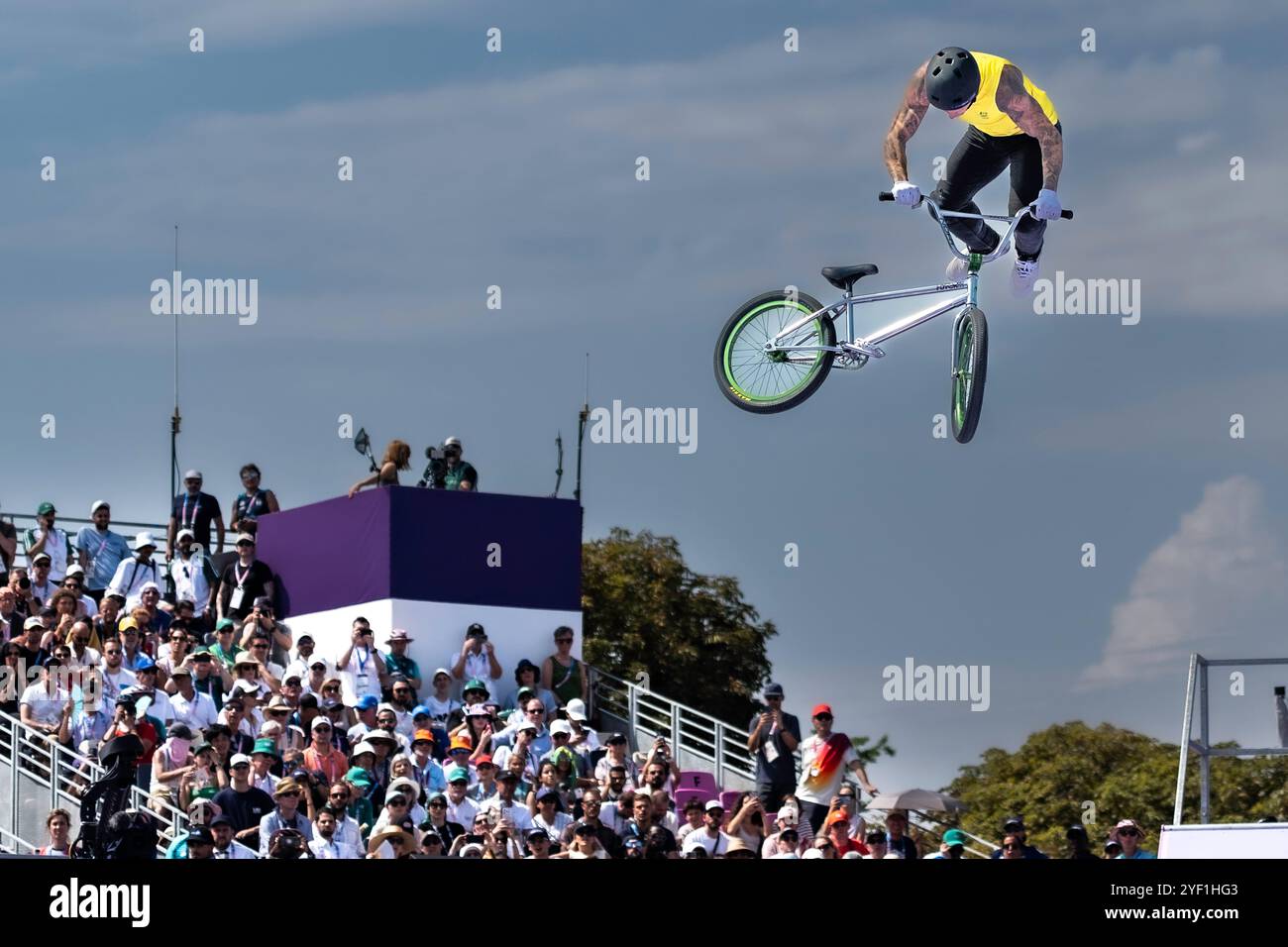 Logan Martin (AUS) competes in the Cycling BMX Freestyle Men's Park ...