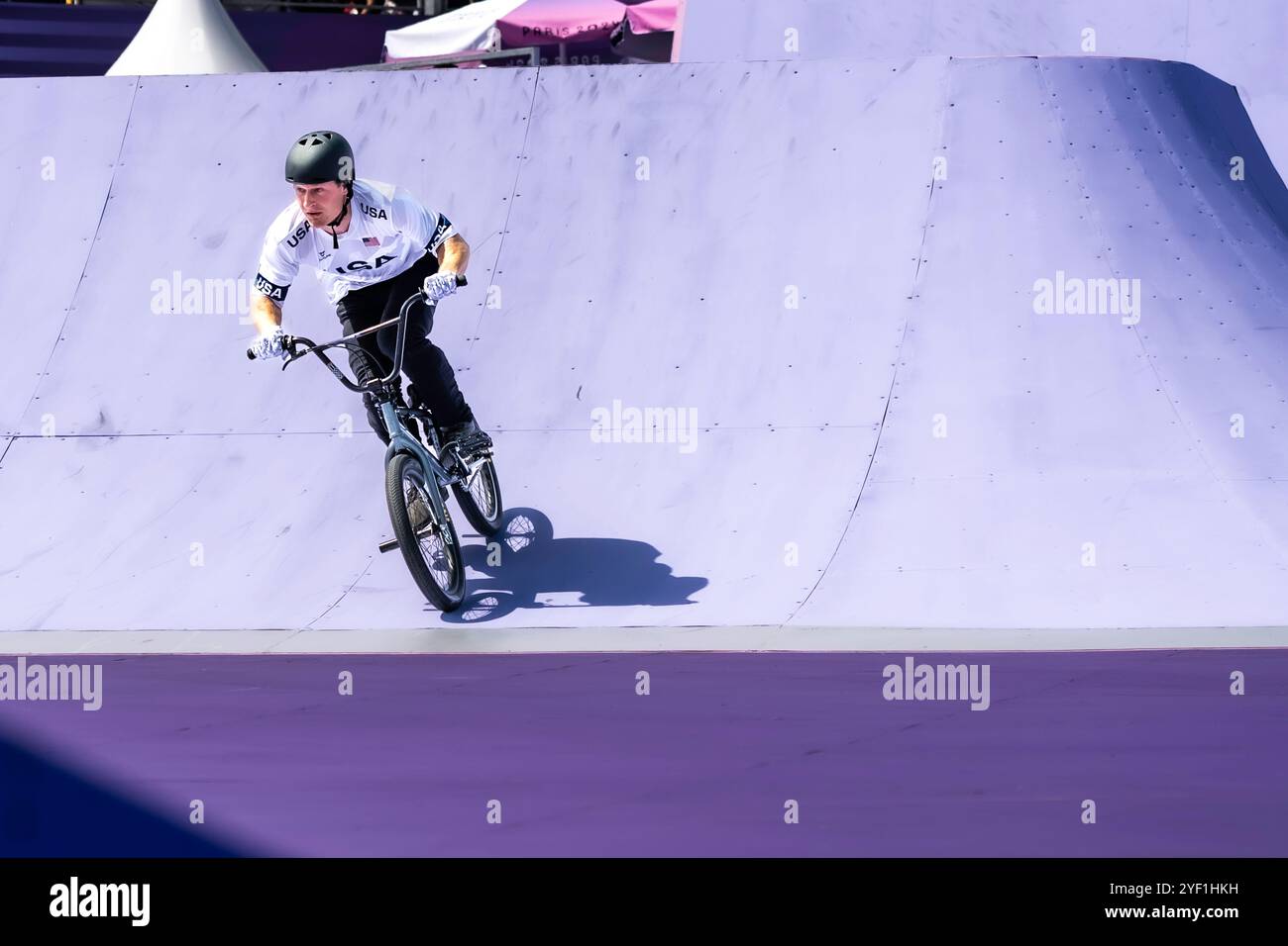 Marcus Christopher (USA) competes in the Cycling BMX Freestyle Men's ...