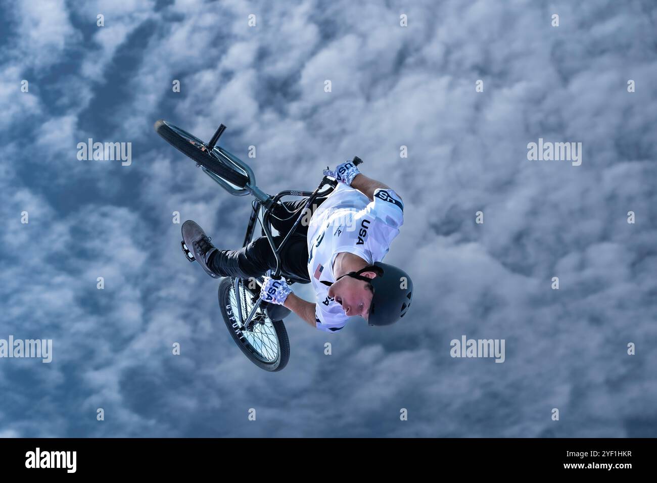 Marcus Christopher (USA) competes in the Cycling BMX Freestyle Men's ...