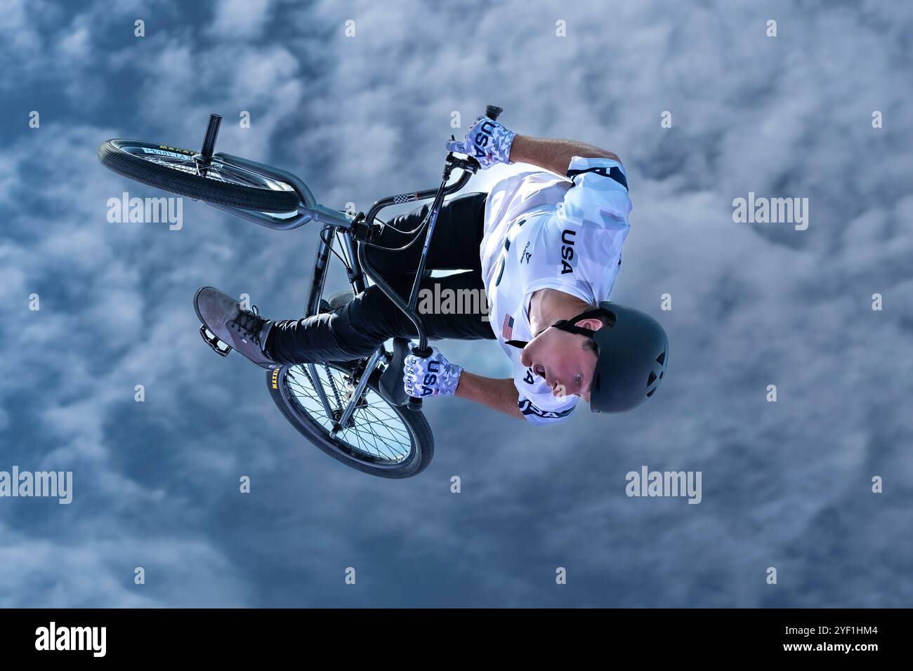 Marcus Christopher (USA) competes in the Cycling BMX Freestyle Men's ...