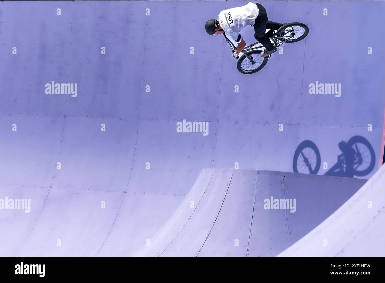 Marcus Christopher (USA) competes in the Cycling BMX Freestyle Men's ...