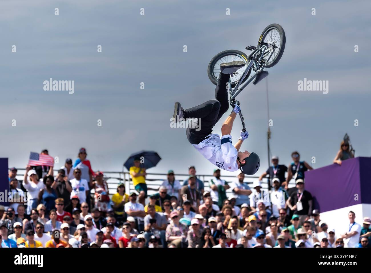 Marcus Christopher (USA) competes in the Cycling BMX Freestyle Men's ...