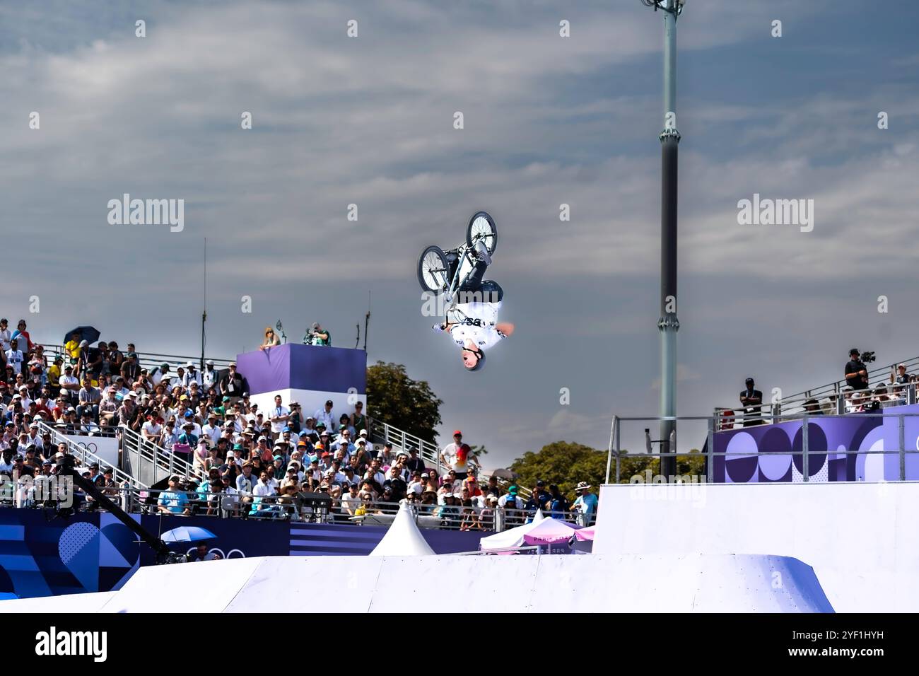 Marcus Christopher (USA) competes in the Cycling BMX Freestyle Men's ...