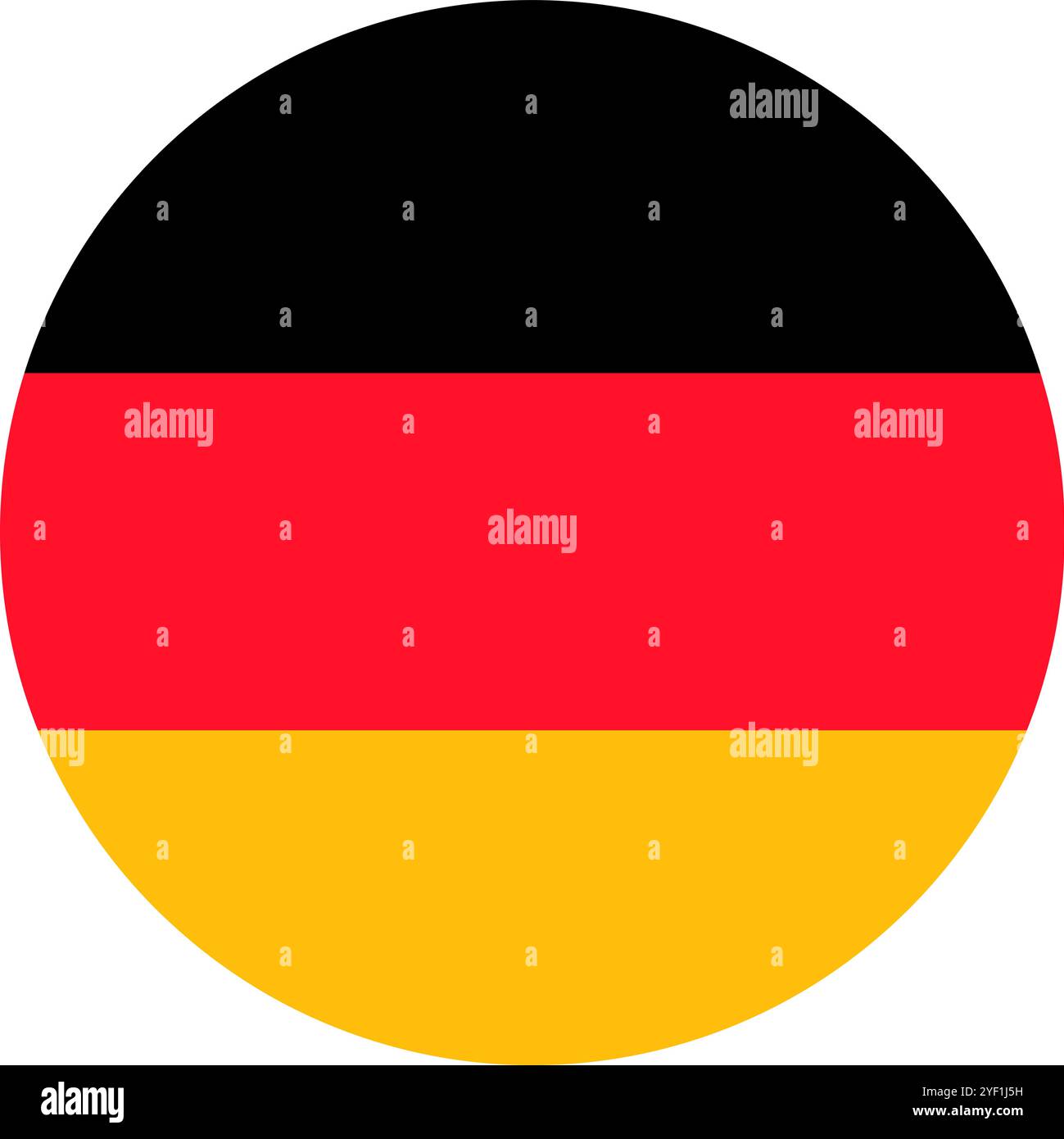 A vibrant vector illustration of a round element in colors of German ...