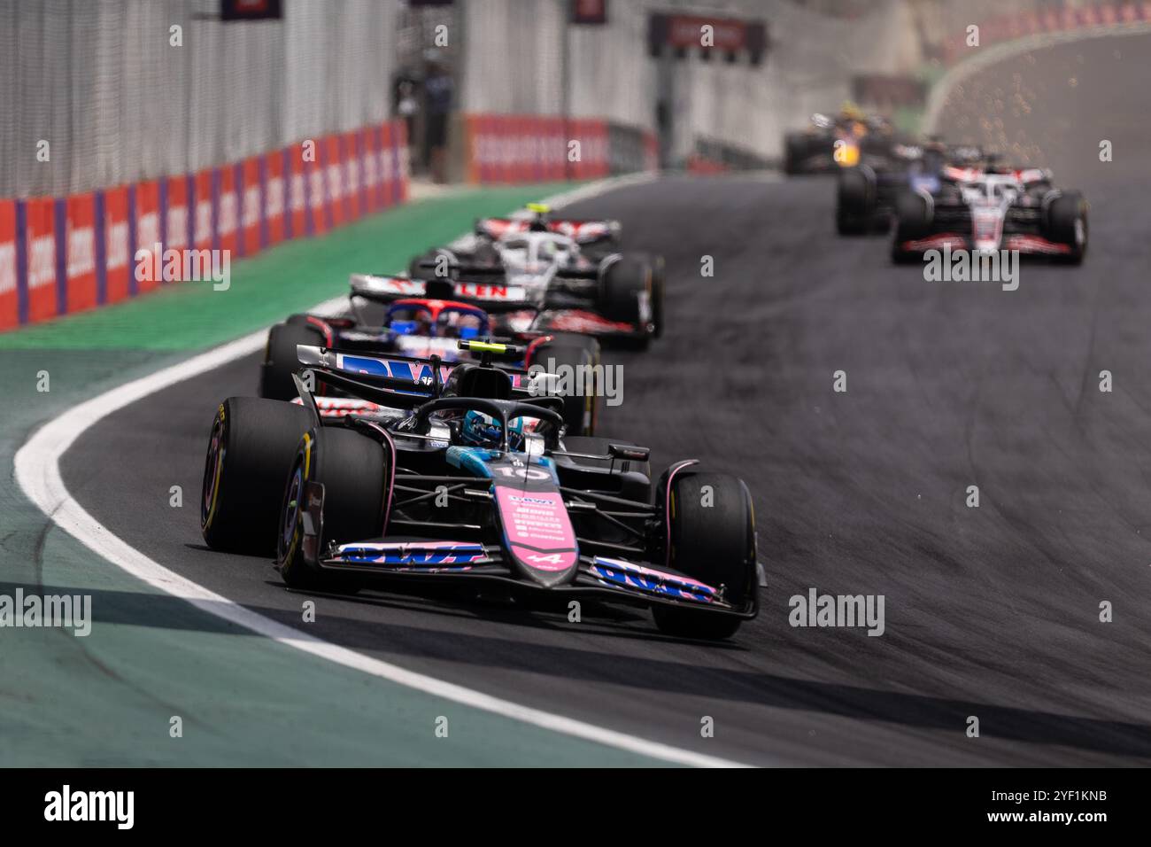 SAO PAULO, BRAZIL - NOVEMBER 02: PIERRE GASLY driving the BWT ALPINE F1 ...