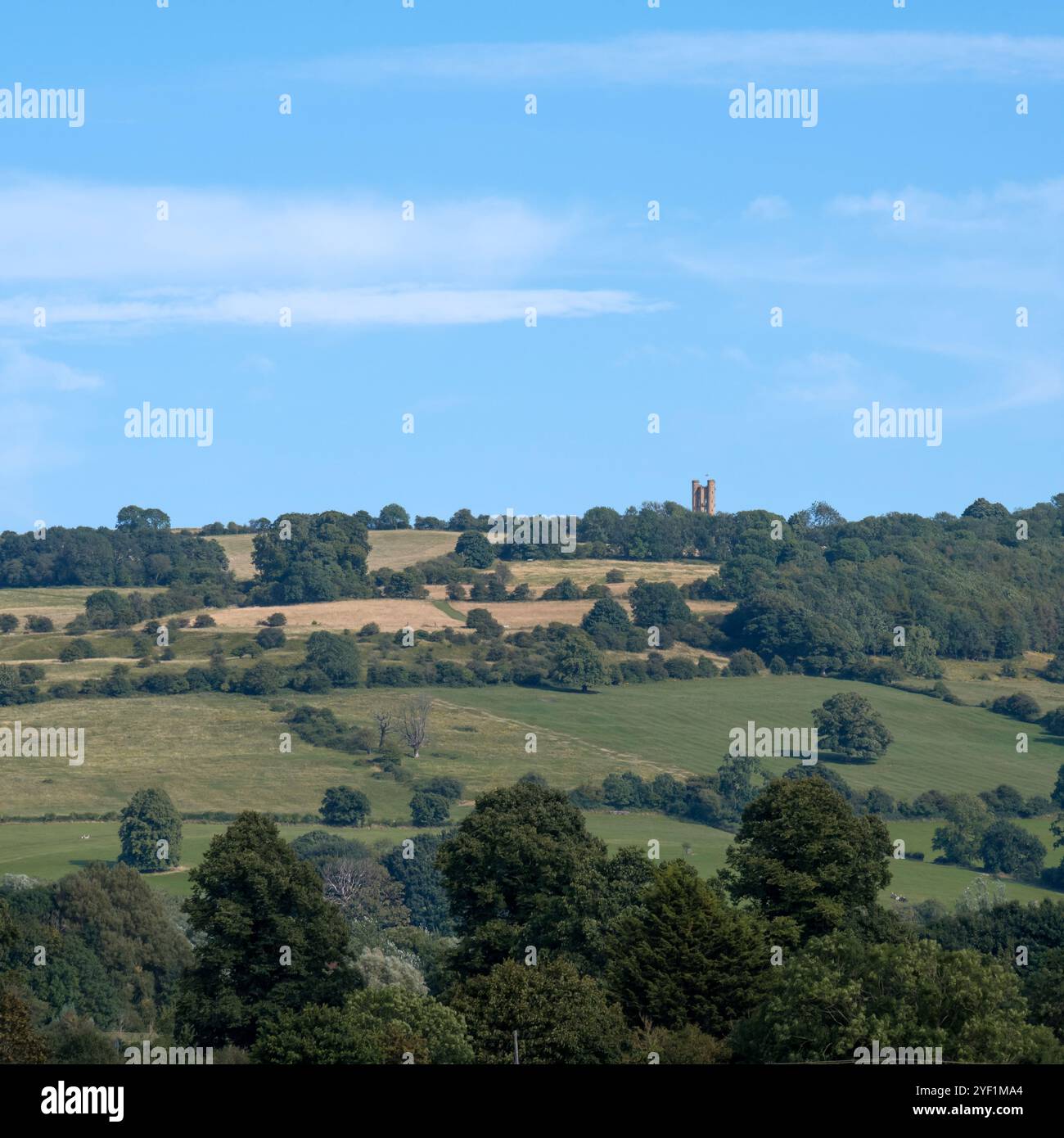 Broadway Tower and field, Worcestershire Stock Photo - Alamy