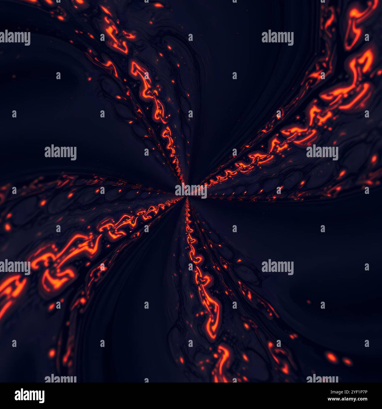 Psychedelic Fractal Mandala Abstract with Cosmic Symmetry and ...