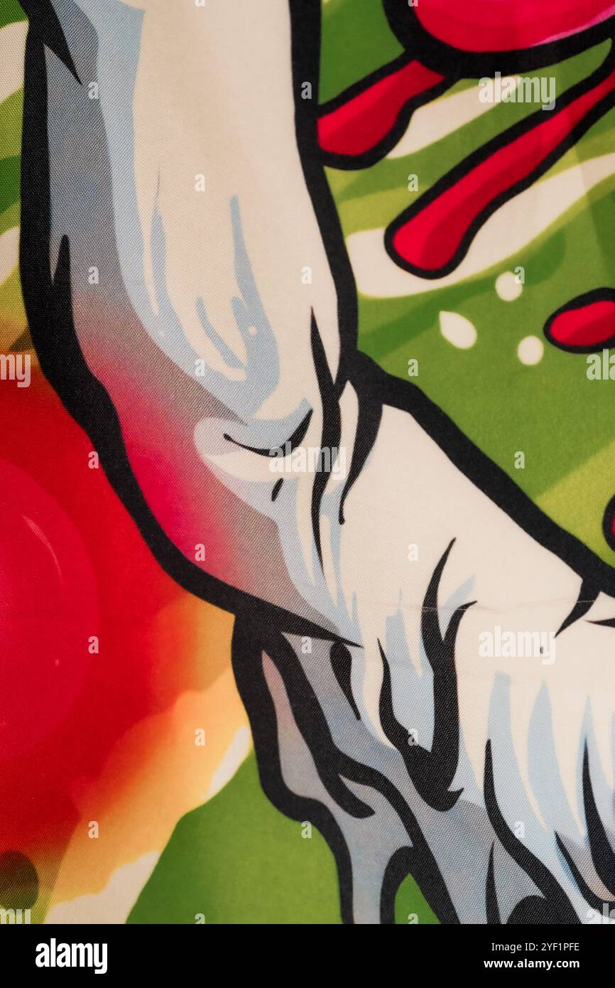 Vivid Abstract Artwork Featuring a Stylized Arm and Colorful Backdrop ...