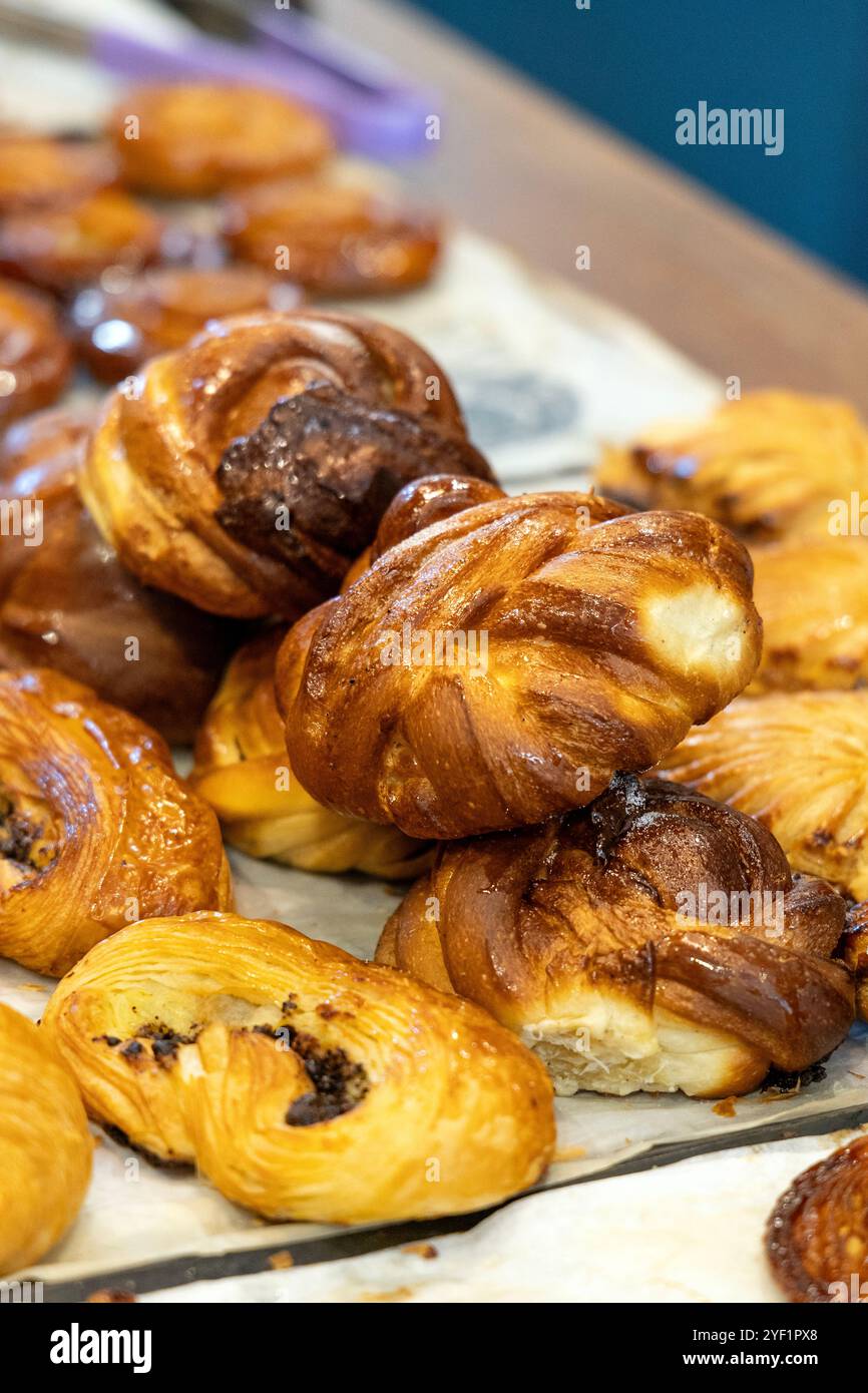Pastries at Miel Bakery, London, England Stock Photo - Alamy