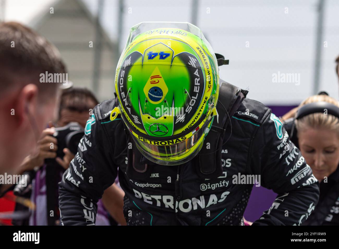 Lewis hamilton interlagos f1 2024 grid hi-res stock photography and ...