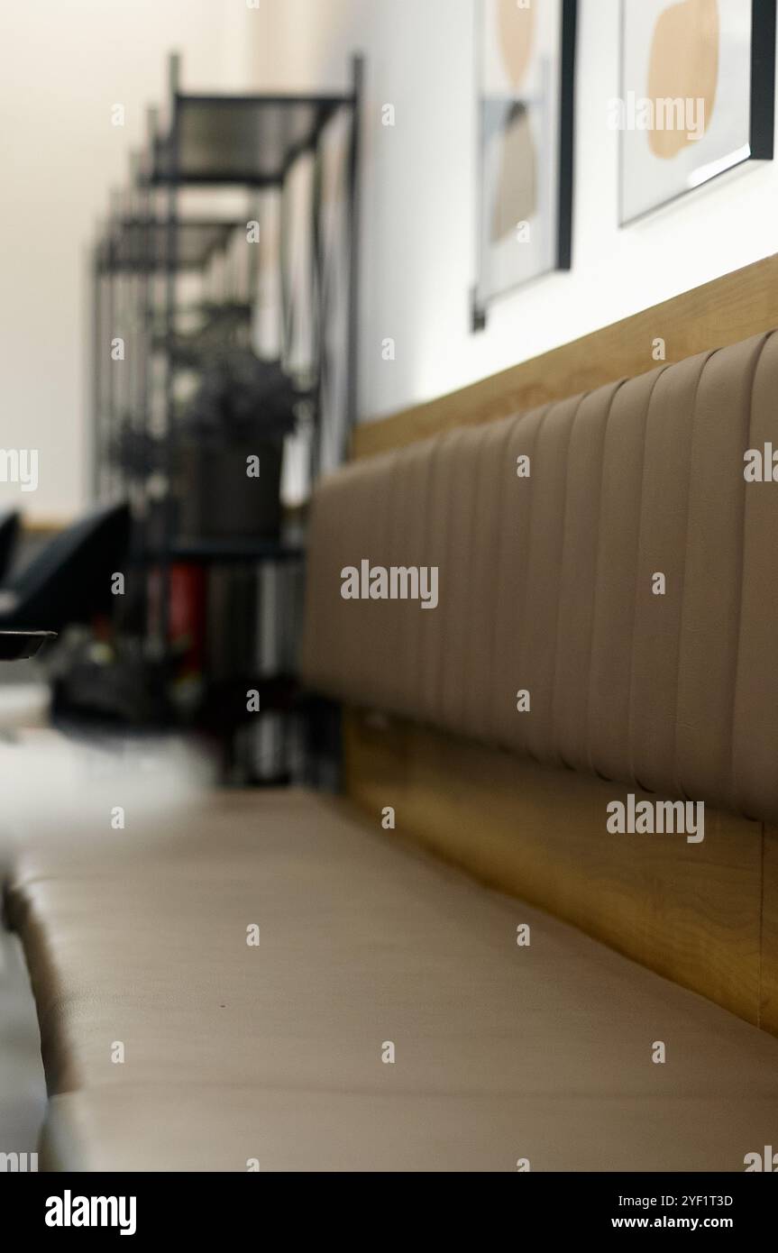 Empty cafeteria bar counter hi-res stock photography and images - Alamy