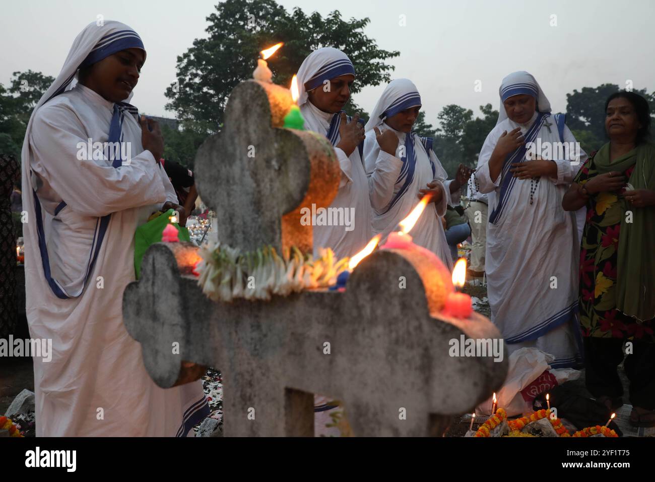 Kolkata, West Bengal, India. 2nd Nov, 2024. Catholic nuns from the ...