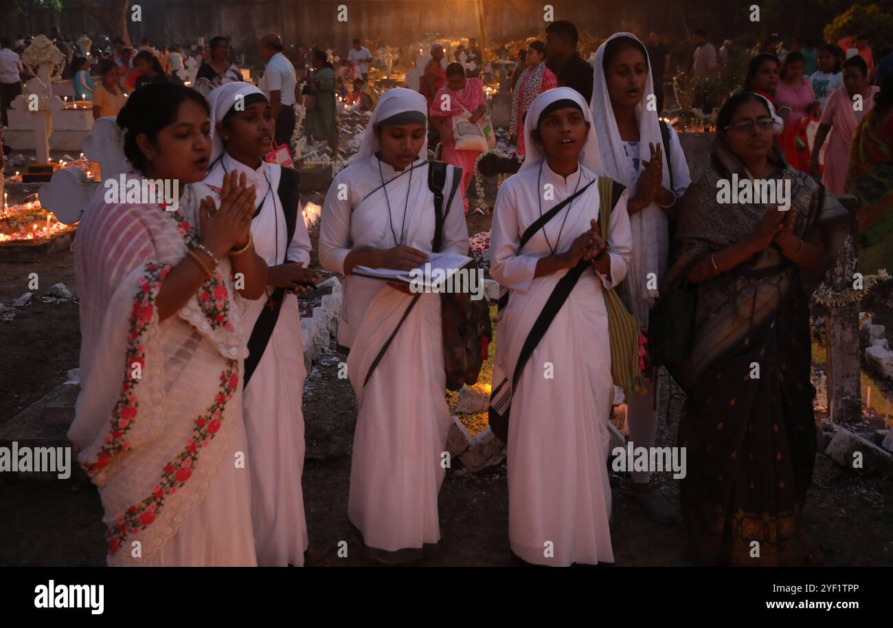 Kolkata, West Bengal, India. 2nd Nov, 2024. Catholic nuns from the ...