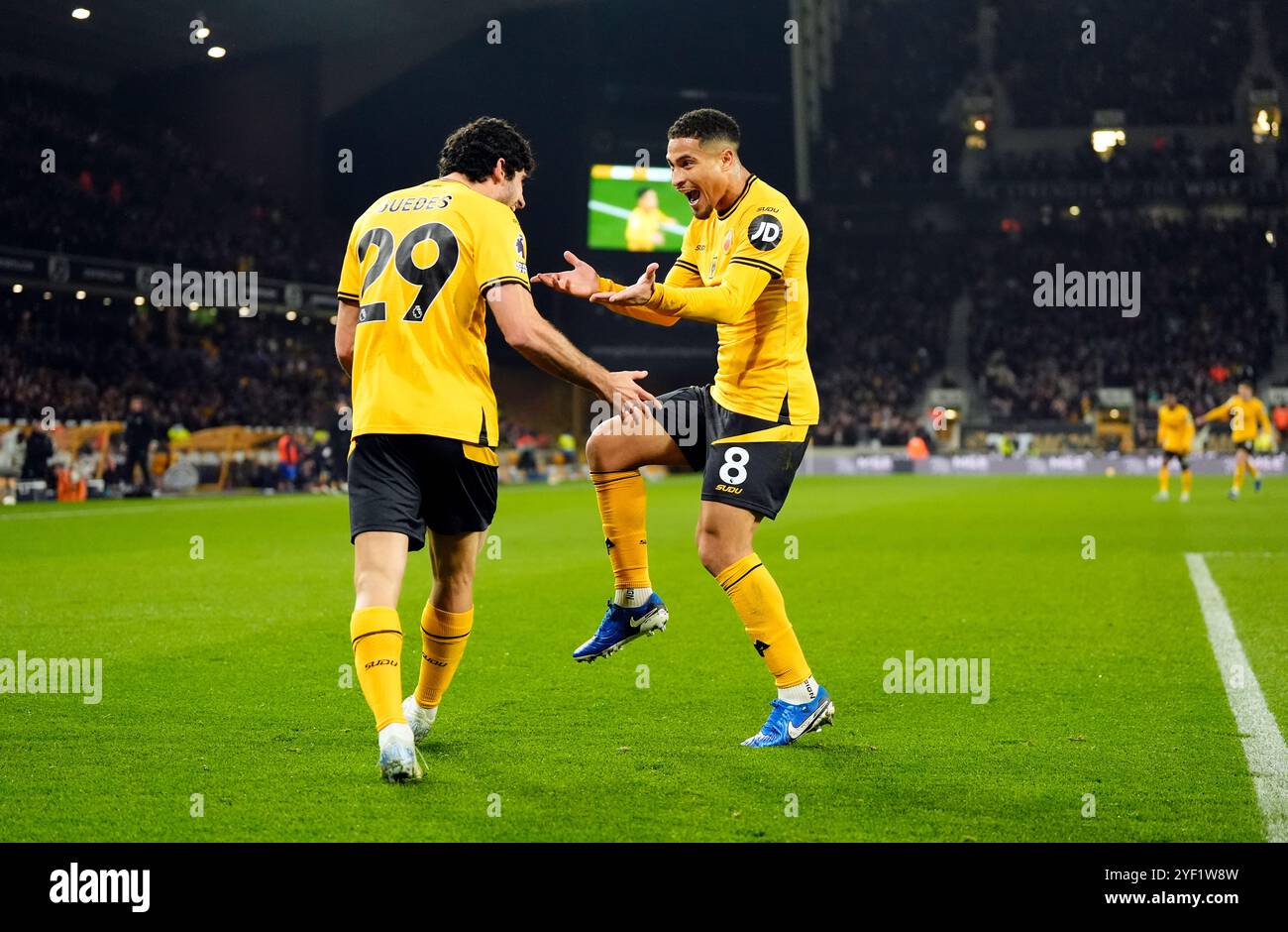 Wolverhampton Wanderers' Joao Gomes celebrates scoring their side's ...