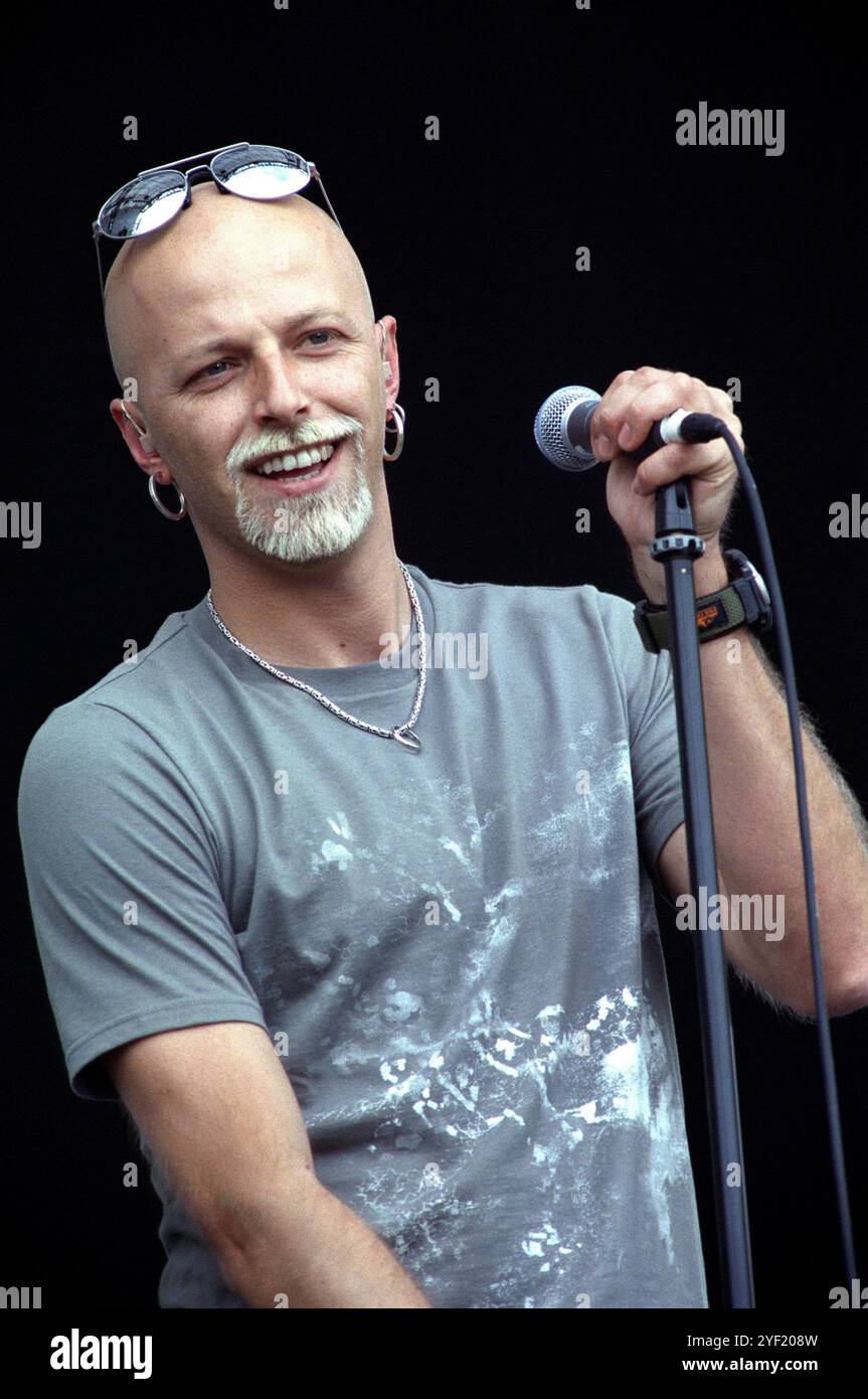 Imola Italy 19/06/1999: Pau (Paolo Bruni) singer and guitarist of the ...