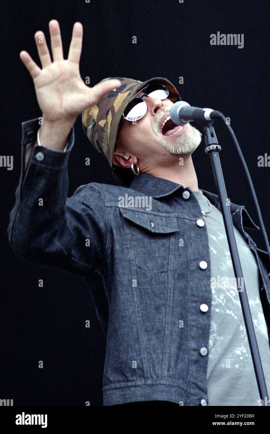 Imola Italy 19/06/1999: Pau (Paolo Bruni) singer and guitarist of the ...