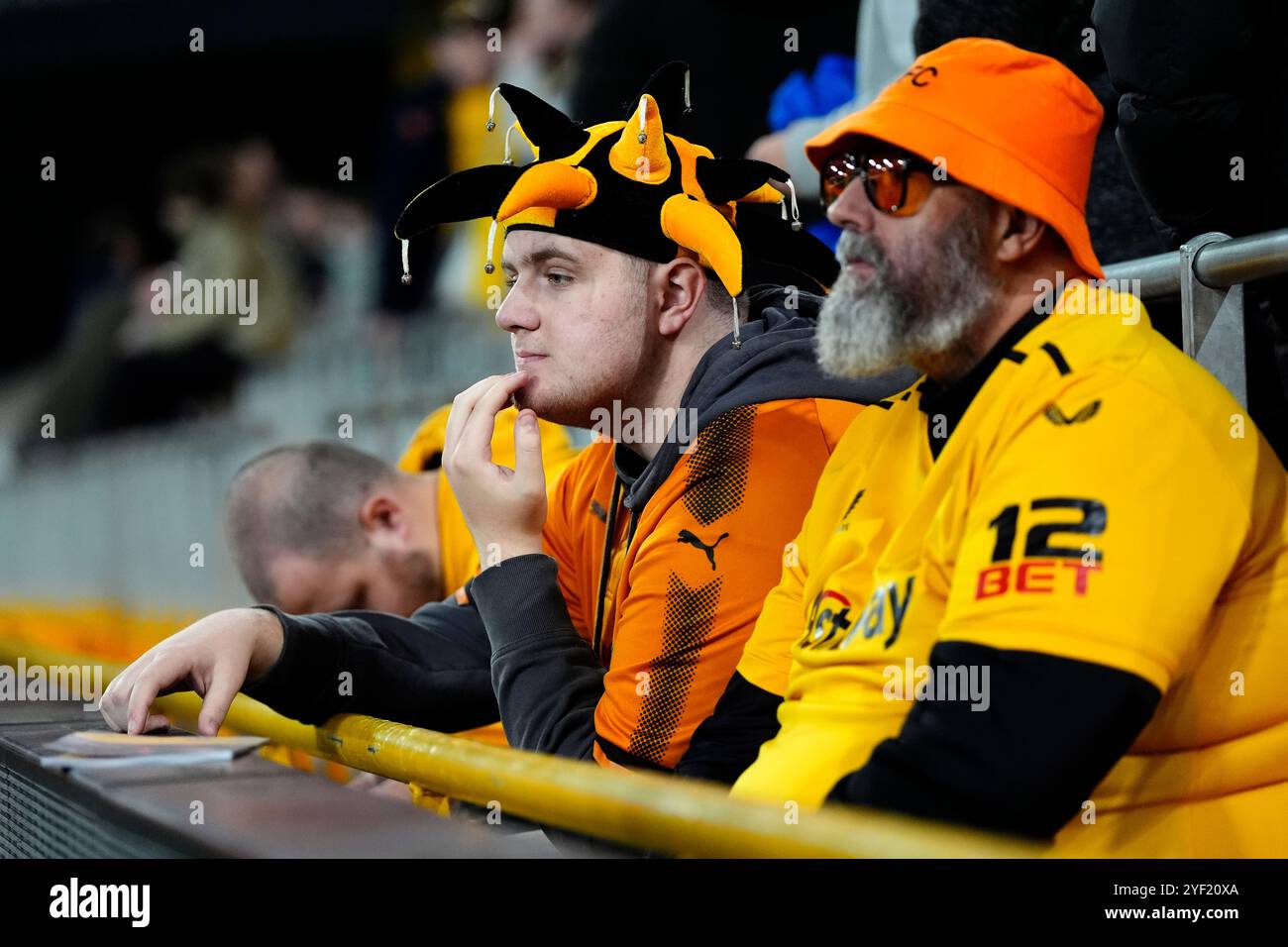 Wolverhampton Wanderers fans during the Premier League match at ...
