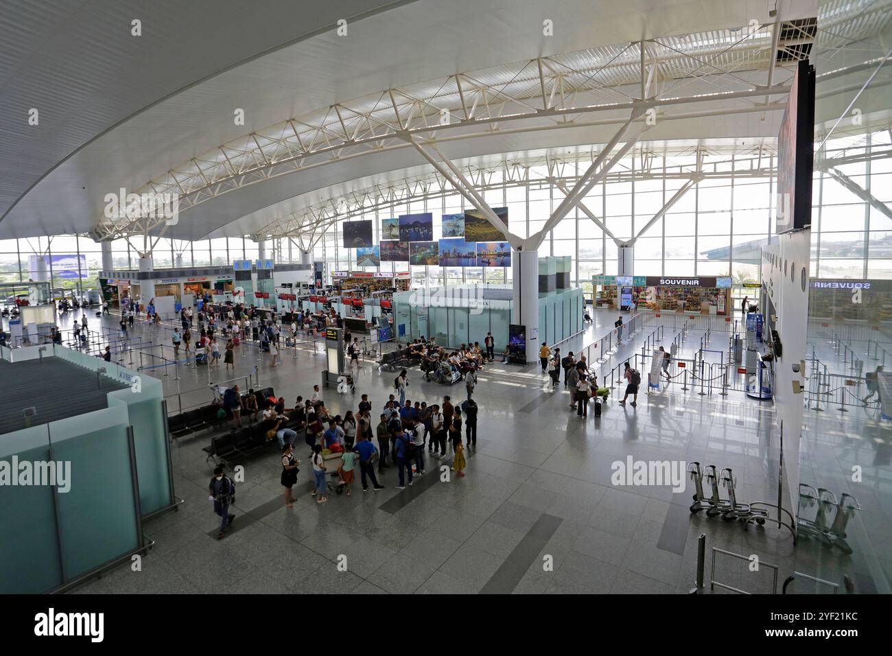 Hanoi, Vietnam - July 26, 2023: Aerial view of VietJet airlines check ...