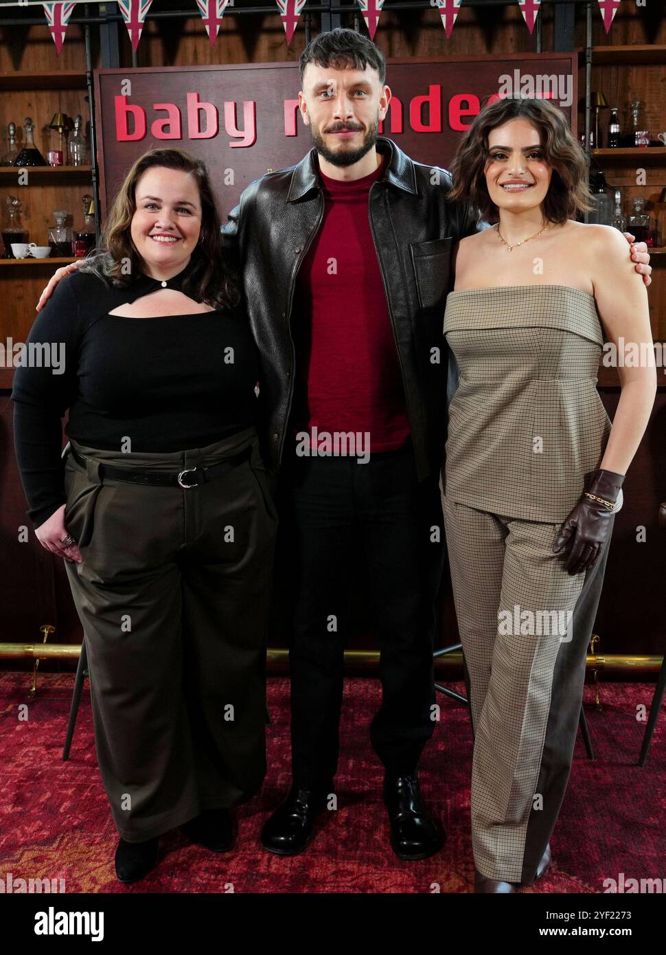 Jessica Gunning, from left, Richard Gadd and Nava Mau arrive at an FYC ...