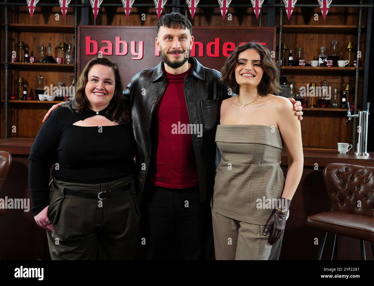 Jessica Gunning, from left, Richard Gadd and Nava Mau arrive at an FYC ...