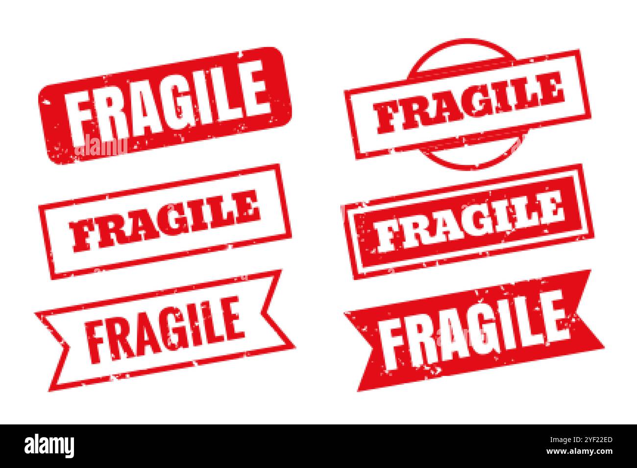Fragile badge hi-res stock photography and images - Alamy