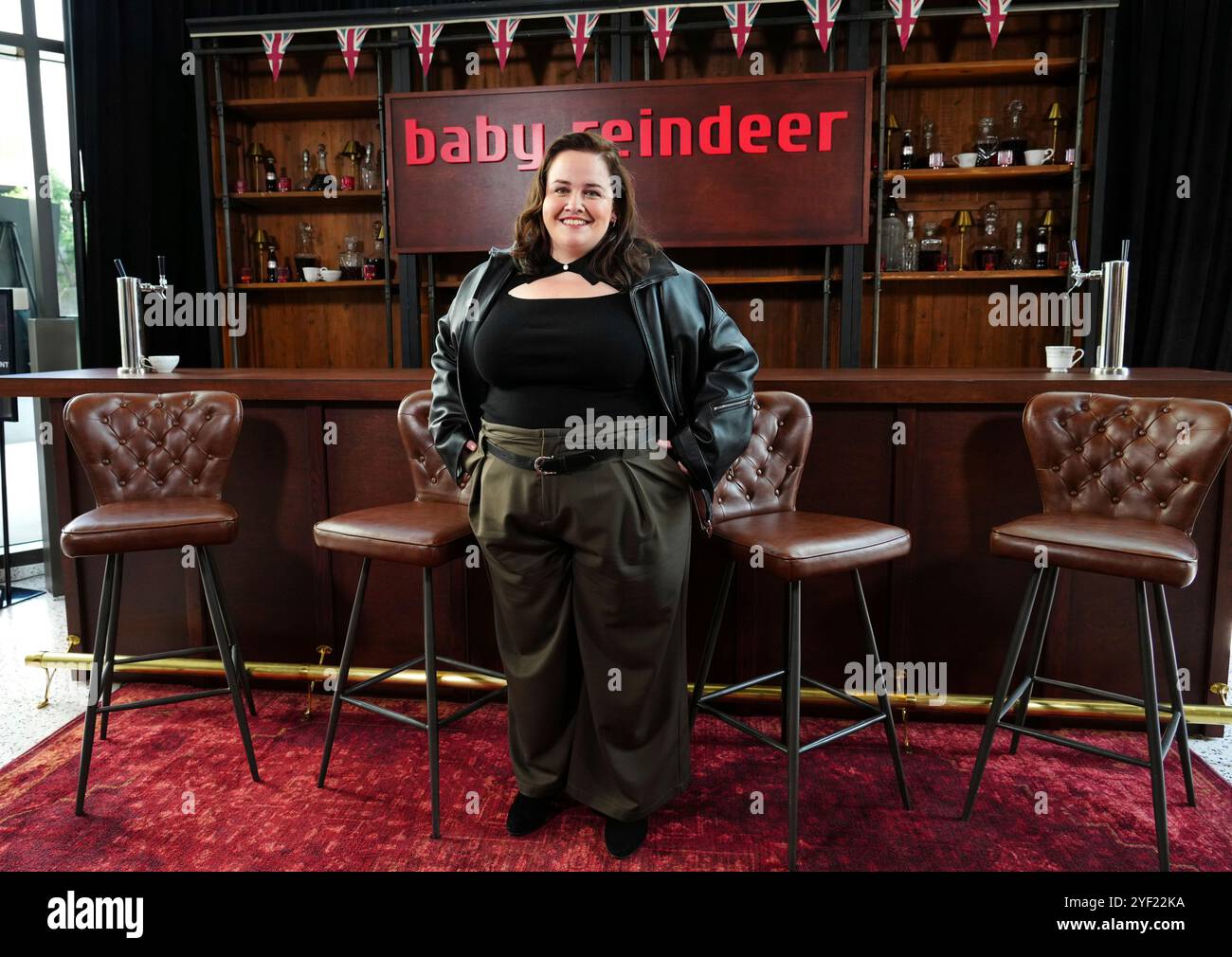 Jessica Gunning arrives at an FYC screening of "Baby Reindeer" on ...