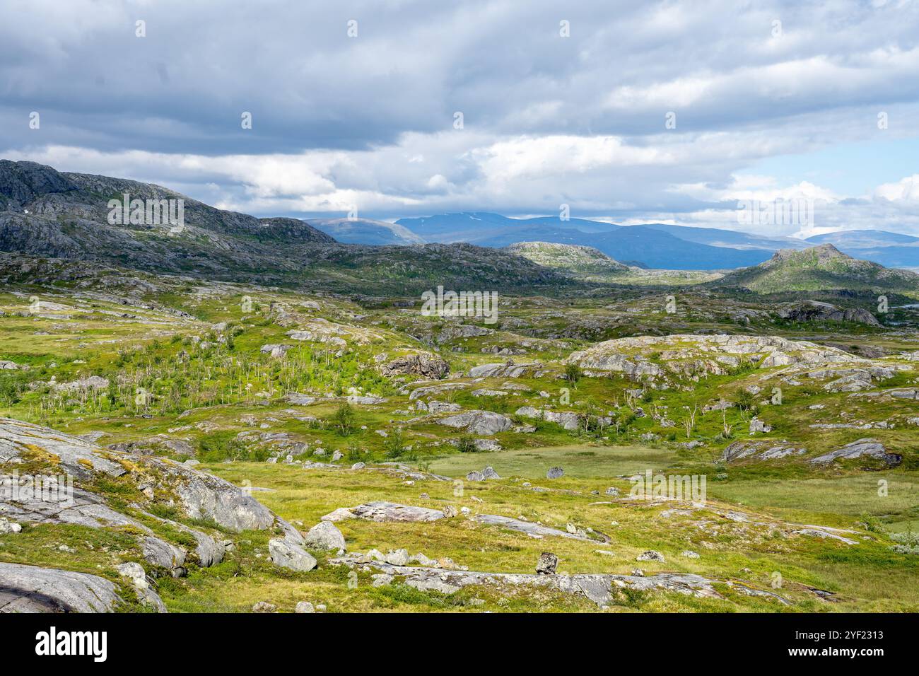 Rocks at Norway at Bjornfjell Customs on border of Norway and Sweden ...