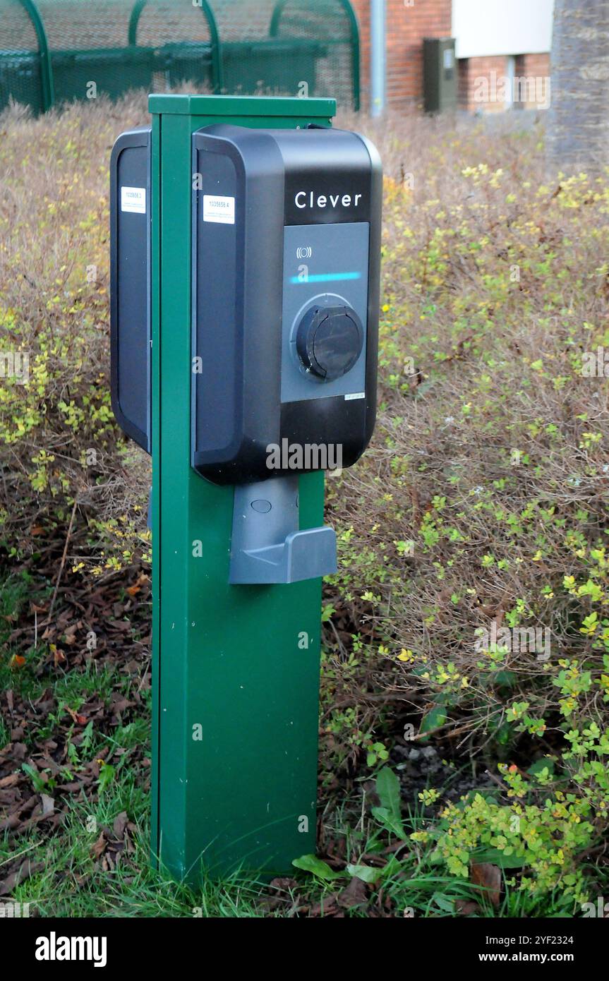 Copenhagen/ DenmarK/02 November 2024/ Clever electric chargeing point ...