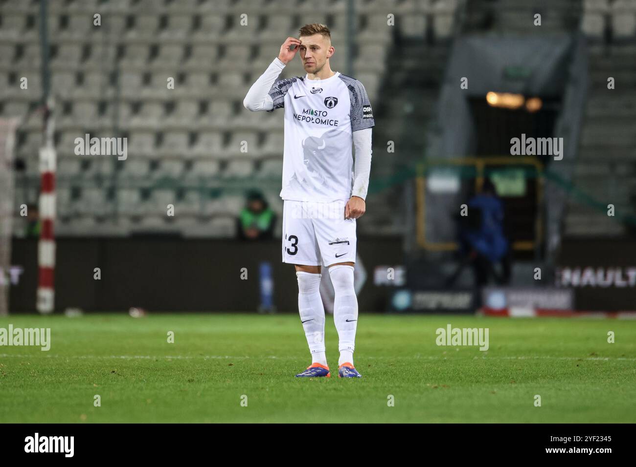 Krakow, Poland. 2nd Nov, 2024. football 2024 2025 PKO BP Ekstraklasa Puszcza Niepolomice vs Lech ...