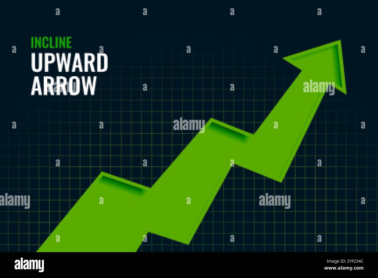 business incline growth upward arrow trend background design Stock ...