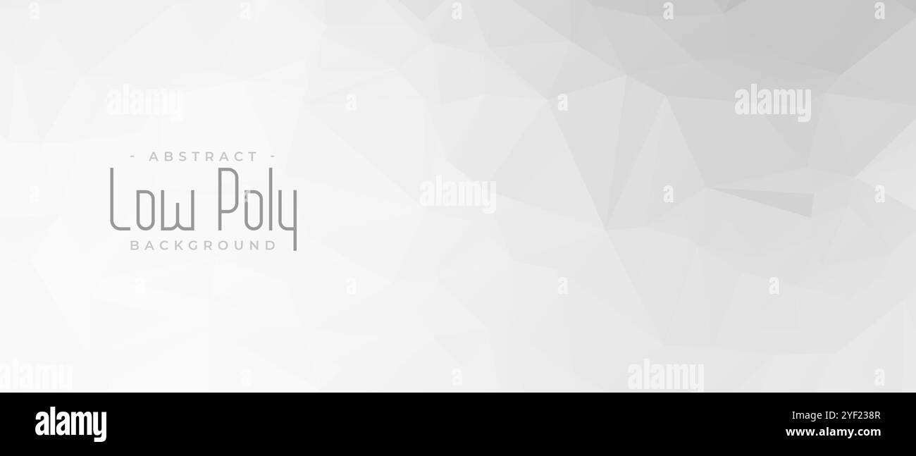 Banner abstract low poly Black and White Stock Photos & Images - Alamy