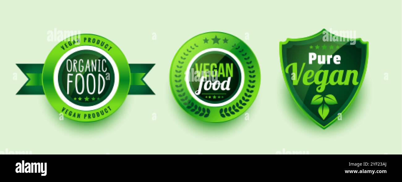 Farm labels organic stickers Stock Vector Images - Alamy